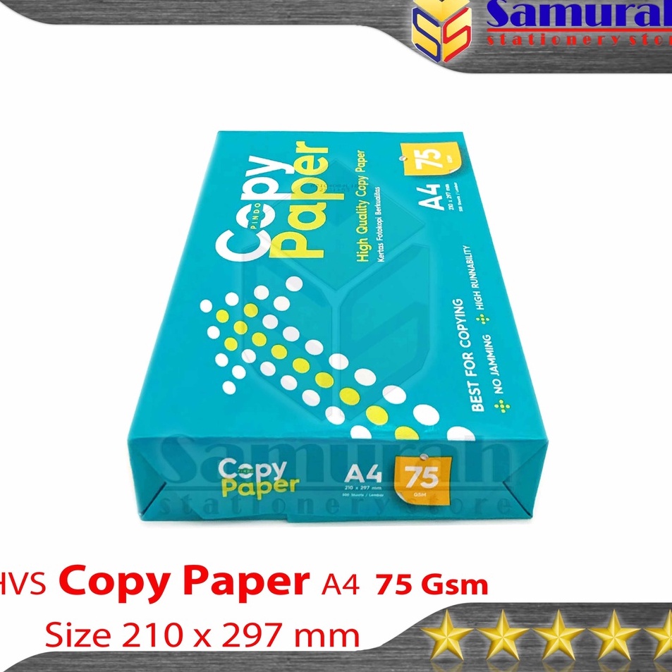 Jual Kes HVS Copy Paper A4 75 Gsm 1 Rim HVS CopyPaper A4 75 Gram Kes ...