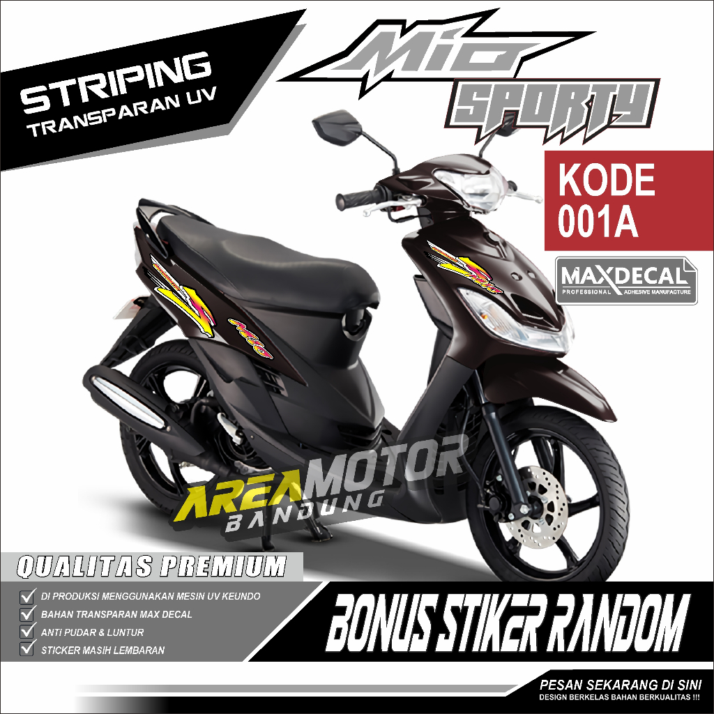 Jual DECAL MIO SPORTY/MIO SMILE Transparan / Sticker MIO SPORTY/MIO ...