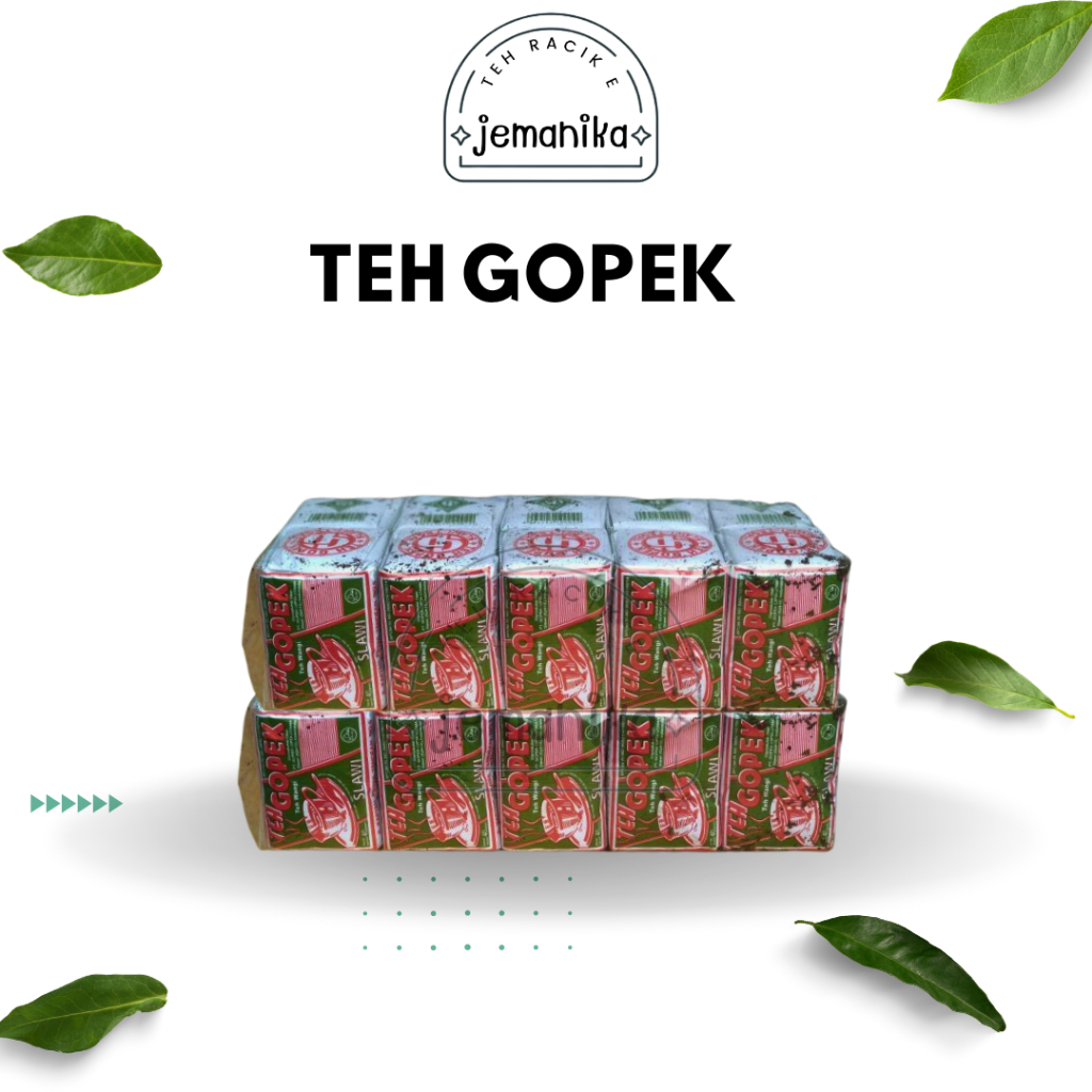 Jual TEH GOPEK SLAWI Teh Tubruk 1 SLOP Isi (10 pcs x @40gram) | Shopee ...