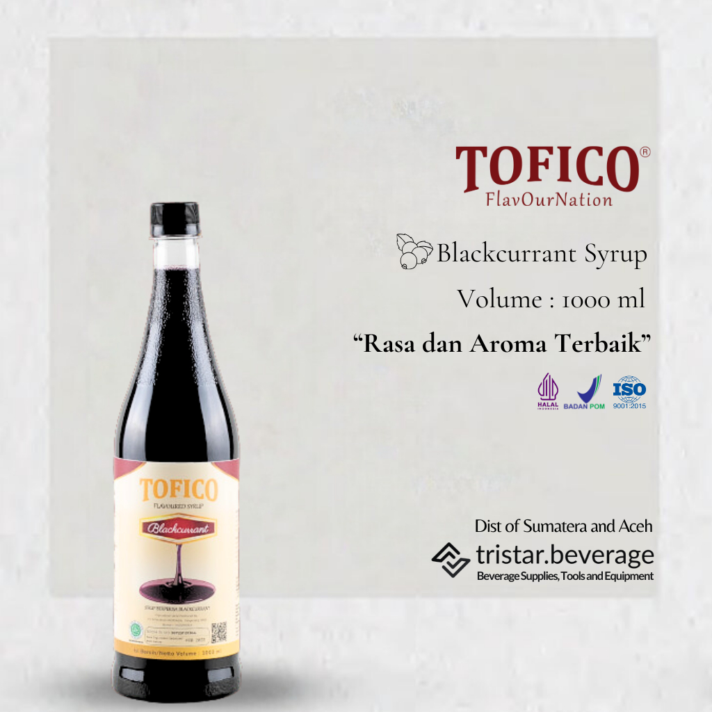 Jual Sirup Blackcurrant - Tofico Premium Syrup 1 Liter | Shopee Indonesia