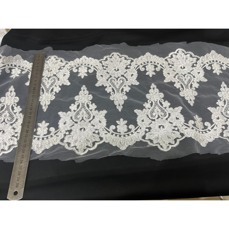 Jual (G)renda pinggiran 2 sisi / bahan renda bordir aksesori/ renda ...