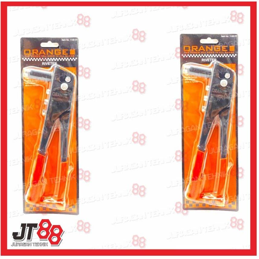 Jual ORANGE hand riverter 10 Tang rivet ripet rivet Alumunium | Shopee ...