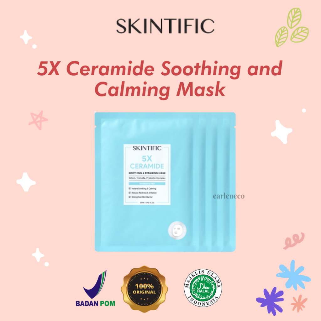 Jual SKINTIFIC 5X Ceramide Soothing and Calming Mask | Masker Wajah ...