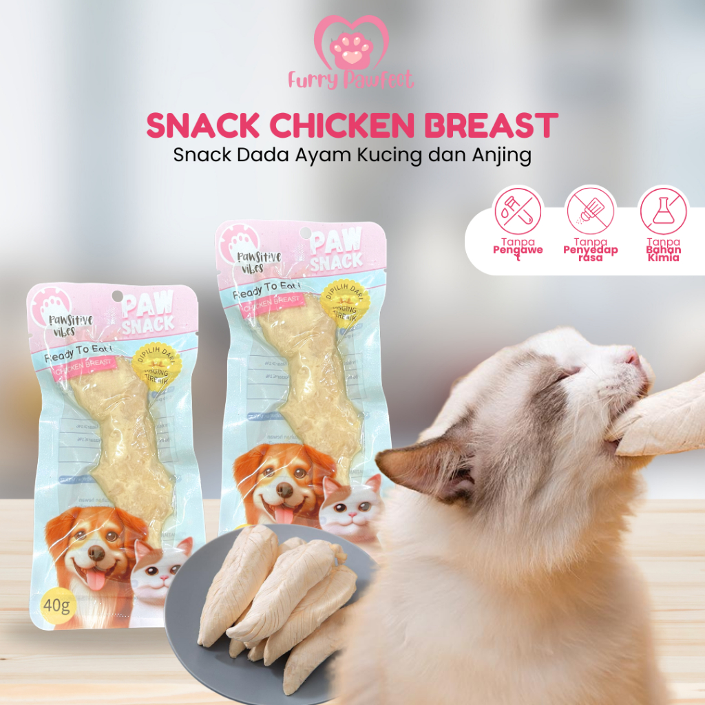 Jual Snack Dada Ayam untuk Anjing dan Kucing - Steam Chicken Breast ...
