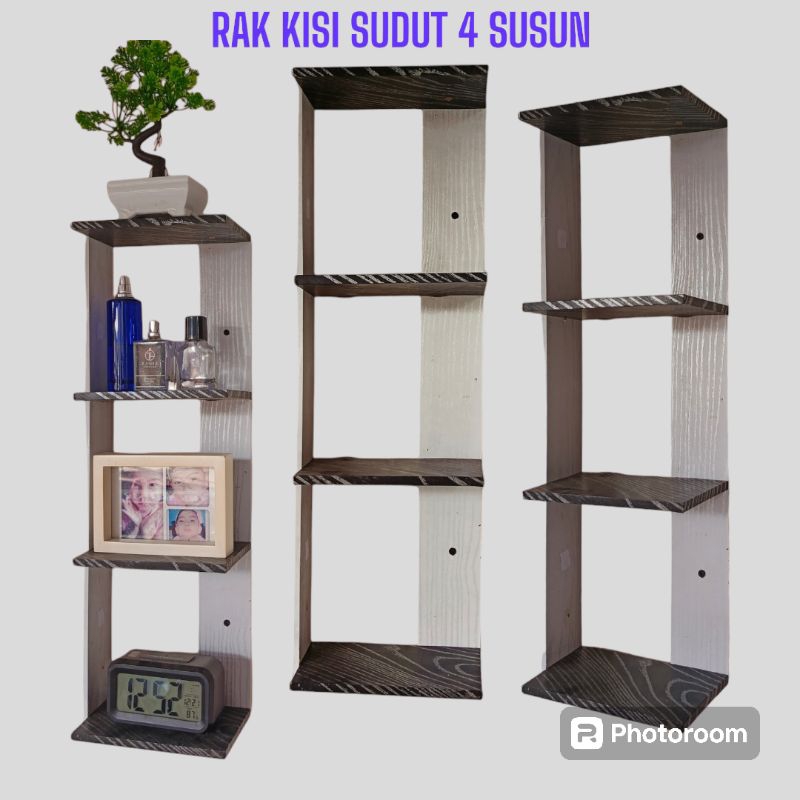 Jual RAK SUSUN 4 TINGKAT TIPE KISI SUDUT (KS) //RAK DINDING SERBAGUNA ...