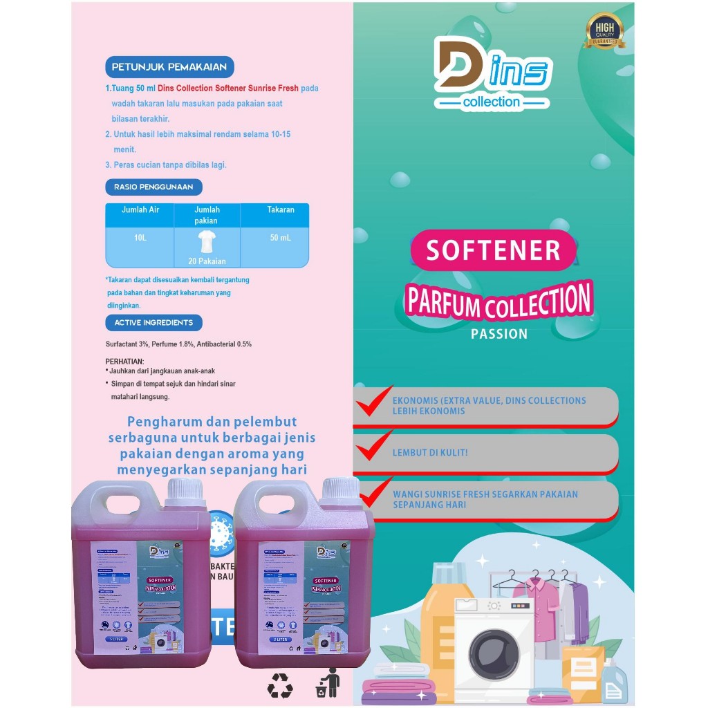 Jual Softener Parum Collection 1 Liter Din's Collection | Shopee Indonesia