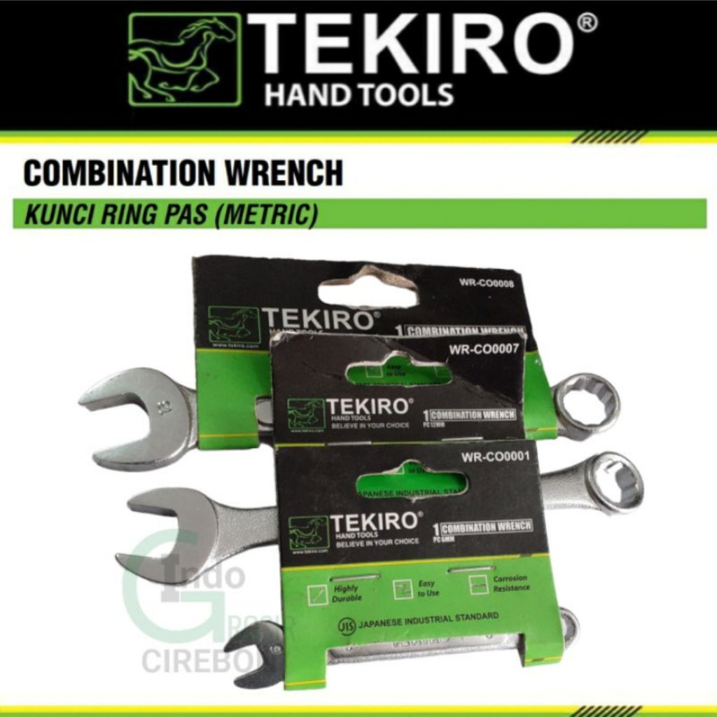 Jual TEKIRO Kunci Ring Pas Kombinasi 6 7 8 9 10 12 13 14 17 21 22 24 mm Satuan Combination ...