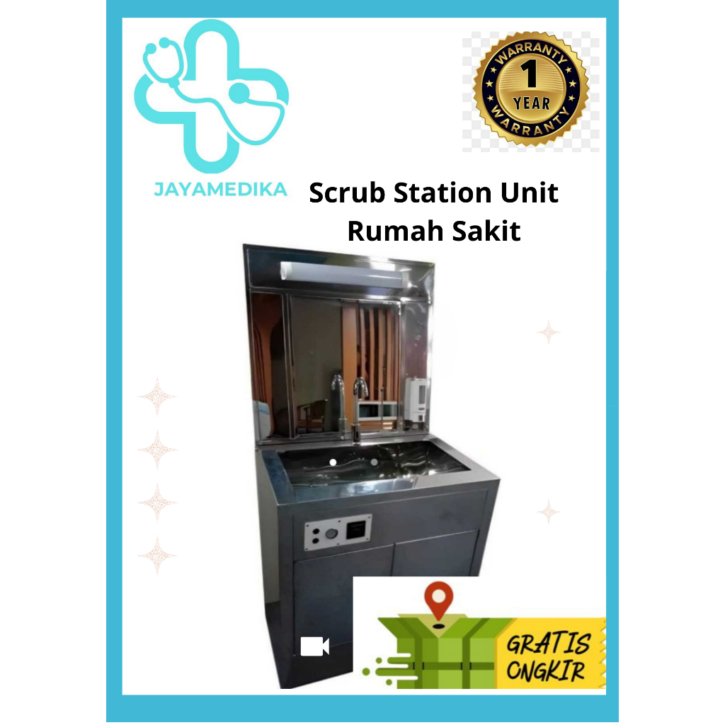 Jual Scrub Station Unit Rumah Sakit 1,2 dan 3 Person Stainless Steel ...