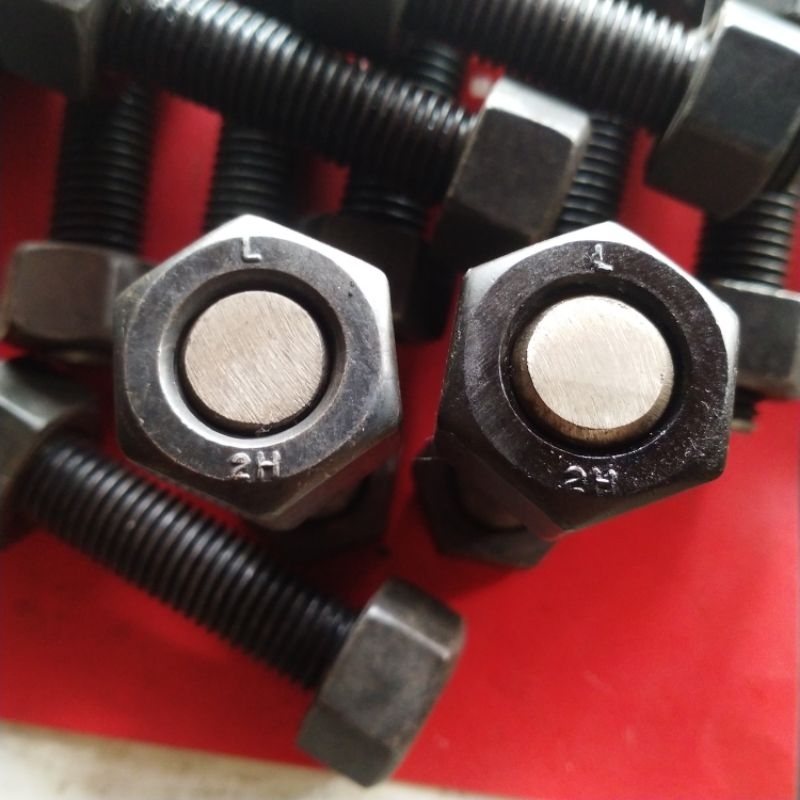 Jual stud bolt /as drat baja full drat 2H A325 baut stud bolt 3/4x 4 ...