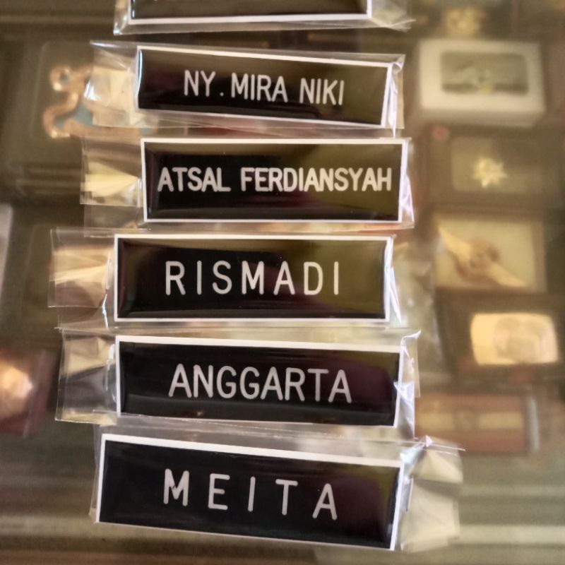 Jual NAMA DADA | NAME TAG | LIS PUTIH | Shopee Indonesia