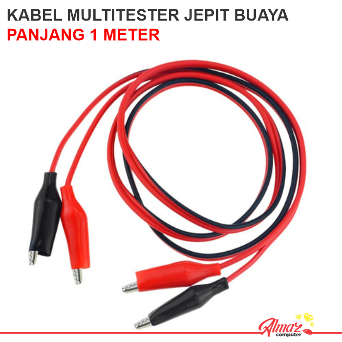 Jual Kabel Multitester / Avometer Jepit Buaya Panjang 1 Meter | Shopee ...