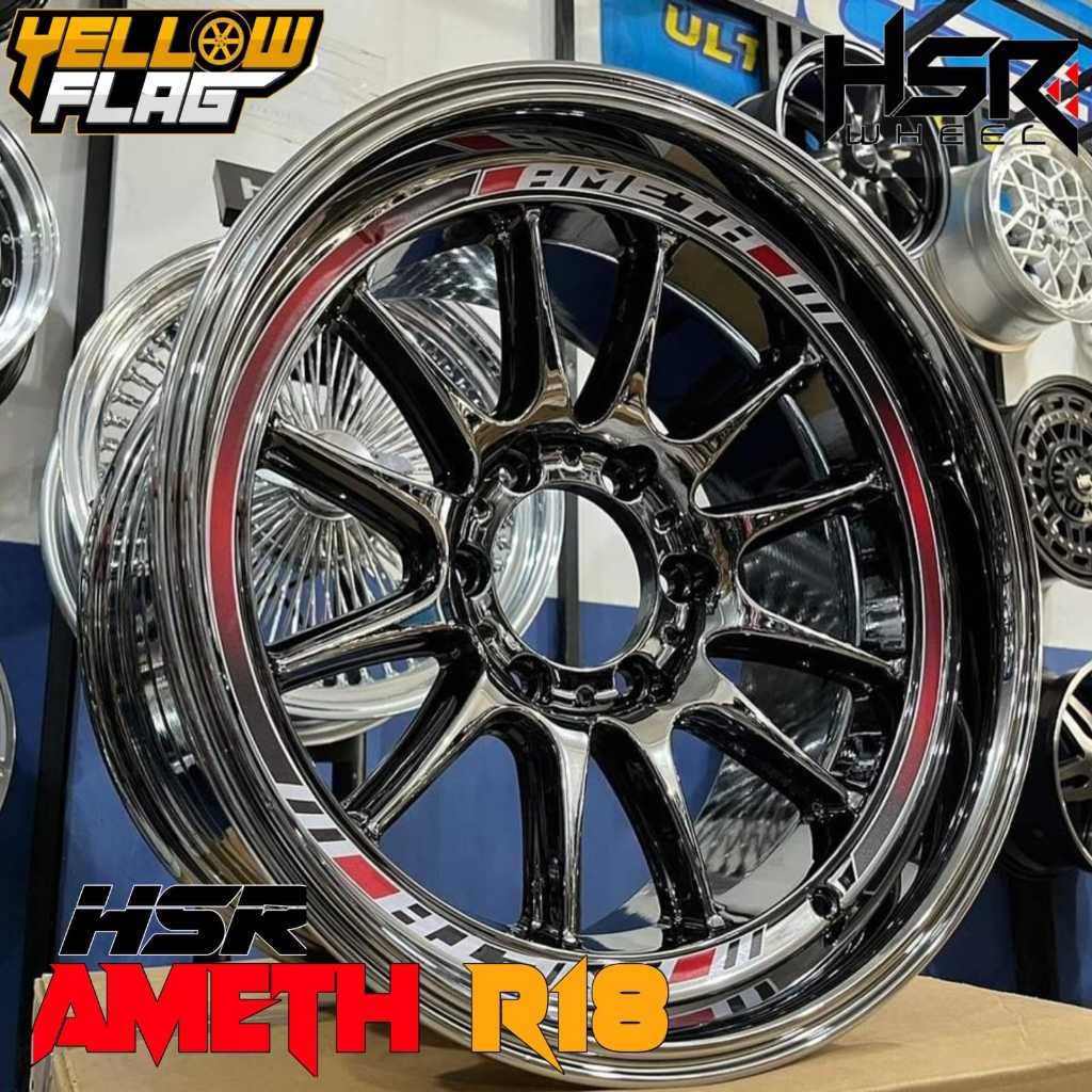 Jual VELG MOBIL AMETH JA207 HSR R18 UNTUK PAJERO FORTUNER DLL BLACK ...
