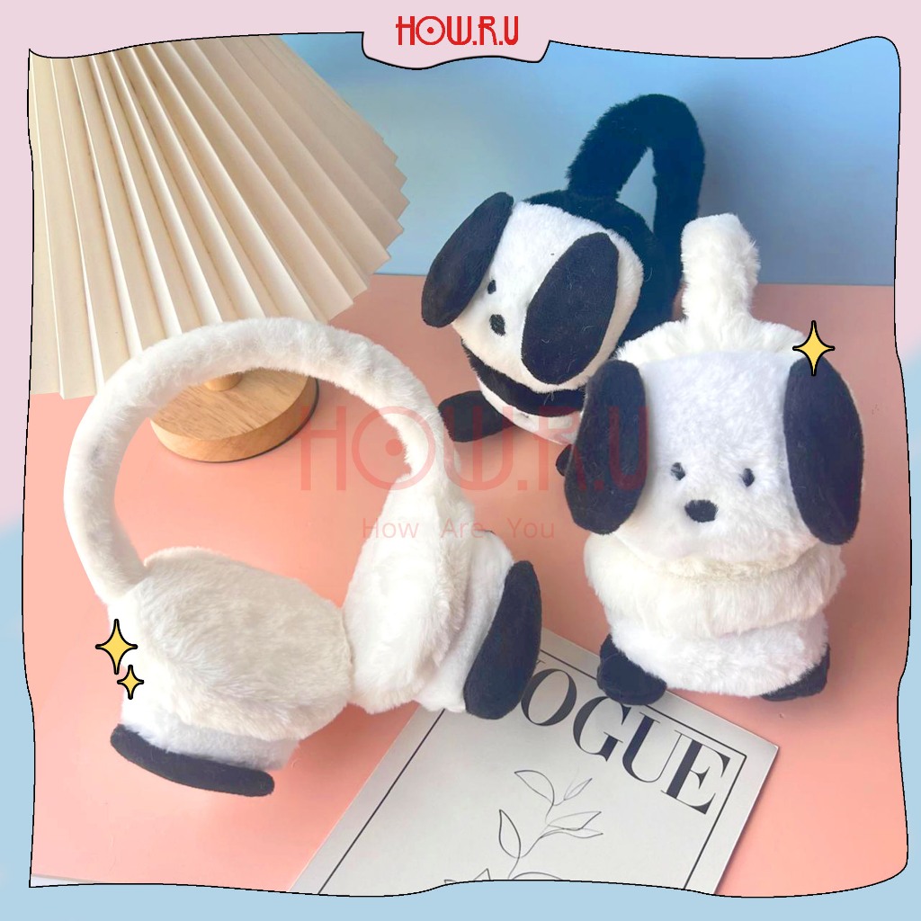 Jual HOW.R.U | Ear Muff Bulu Lucu Motif Pochaco / Penutup Telinga Anti ...