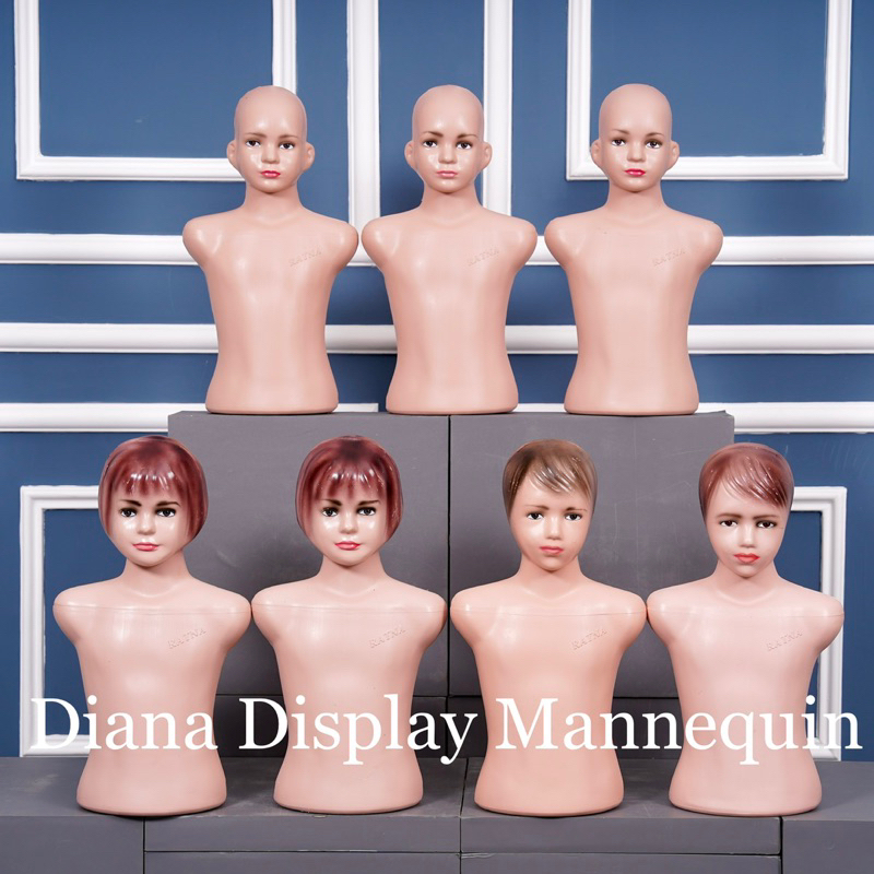 Jual MANEKIN TORSO ANAK PLASTIK - PATUNG DISPLAY PAKAIAN ANAK ATASAN ...