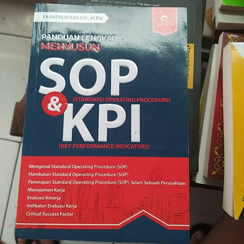 Jual panduan lengkap menyusun sop dan kpi | Shopee Indonesia