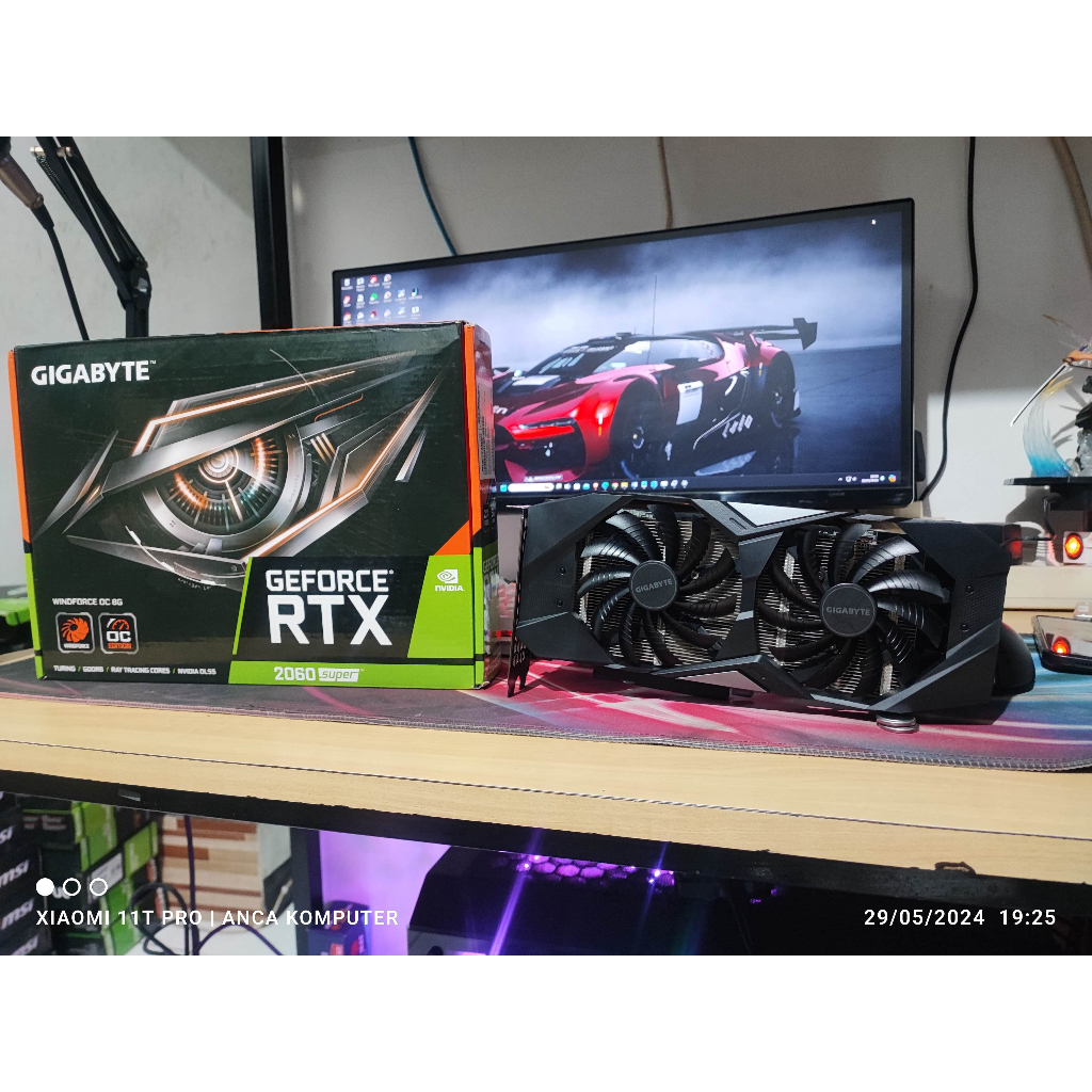 Jual VGA CARD RTX 2060 Super MSI 8GB 256 BIT DDR6 / RTX 2060 MSI GALAX ...