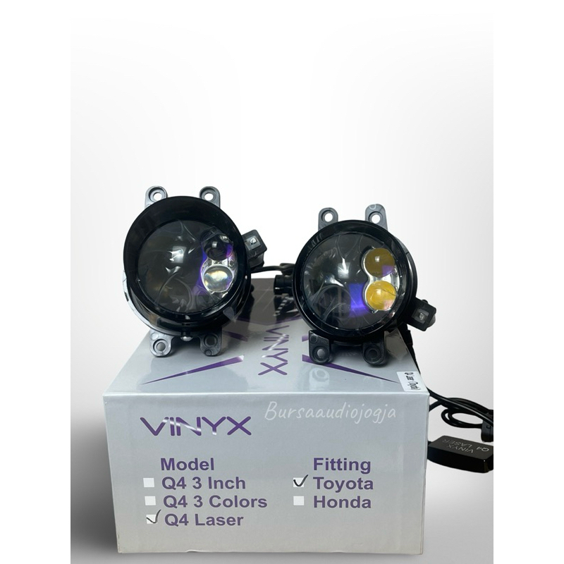 Jual Foglamp Projector Vinyx Q4 Laser Toyota Honda 2 Warna LED Projie ...