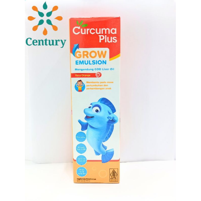 Jual Curcuma Plus Emulsion 200ml / Vitamin Anak / Omega 3 /Kurkuma Plus ...