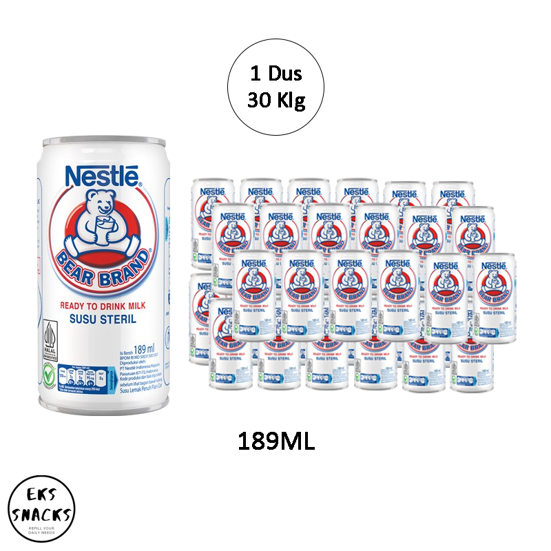 Jual Susu Beruang Nestle Bear Brand 189ML [1 Dus 30 Pcs] | Shopee Indonesia