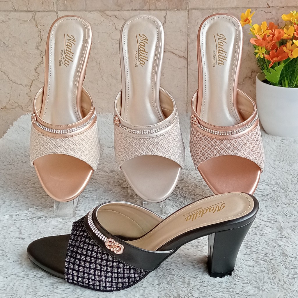 Jual Nadilla 99108 Heels Pesta Elegan Sandal Hak 7 cm Terbaru | Shopee ...