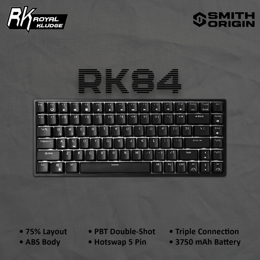 Jual RK84 75% 3 Mode Wireless Mechanical Keyboard | Shopee Indonesia