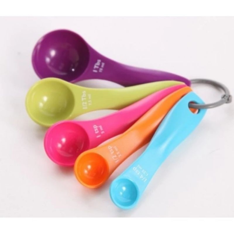 Jual SENDOK TAKAR SET 5 IN 1 MEASURING SPOON SENDOK UKUR BUMBU DAPUR ...
