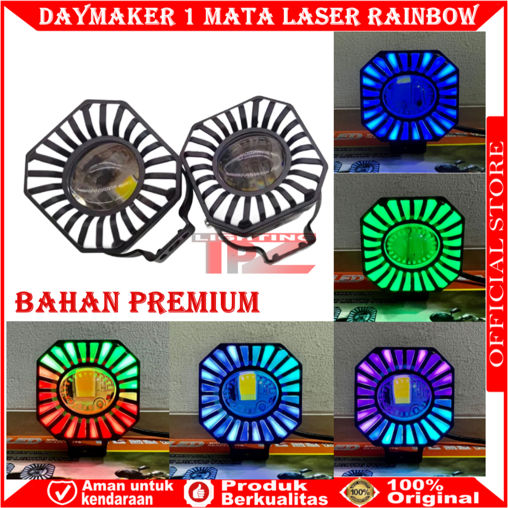 Jual ORIGINAL DAYMAKER LASER 1 MATA RAINBOW D9K SUPERBRIGHT 40 WATT ...