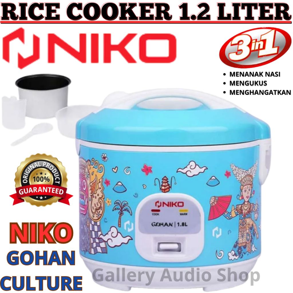 Jual PROMO Termurah Mejikom Niko Gohan Culture 1,2 Liter | Rice Cooker ...
