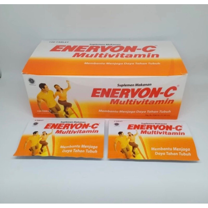 Jual Enervon C 1 Box isi 25 Strip 100 Tablet / Enervon C 25x4’S ...