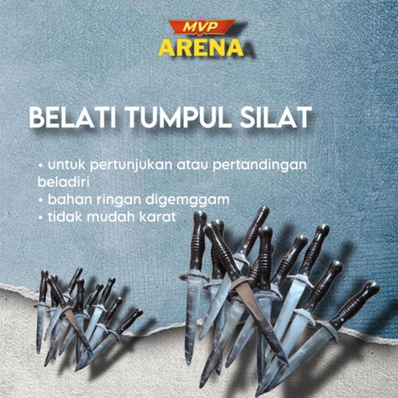 Jual Belati stainles Peraga silat stainless tumpul Belati Latihan ...