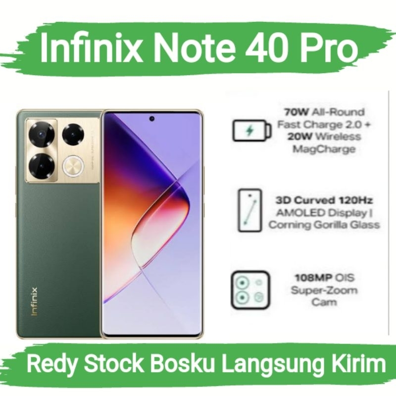 Jual Infinix Note 40 Pro 8/256GB - Helio G99 Garansi Resmi | Shopee Indonesia