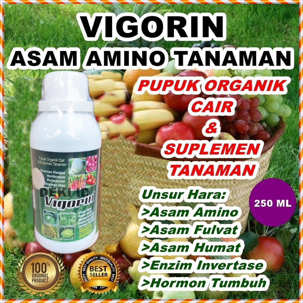 Jual Vigorin 250 ML Pupuk Asam Amino Fulvat Humat Tanaman Aminosan ...