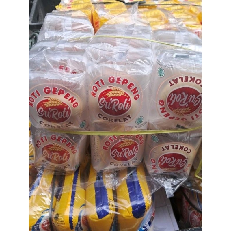 Jual ROTI GEPENG SRI ROTI COKELAT | PANDAN NETTO 10 PCS | Shopee Indonesia