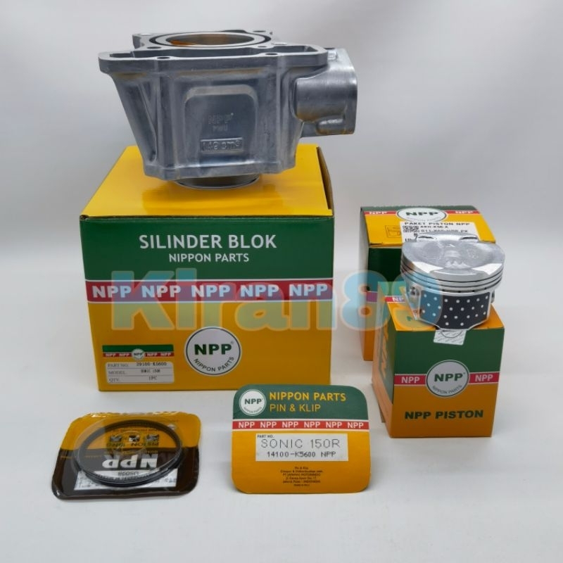Jual BLOK SEHER SILINDER PLUS PISTON KIT SONIC 150 R SUPRA GTR CB CBR 150 R LED K56 ORIGINAL NPP ...