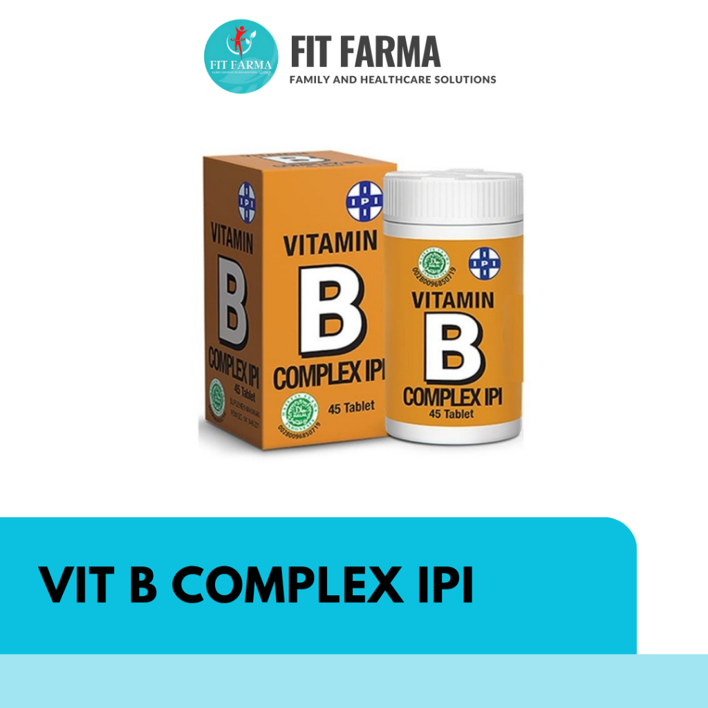 Jual VIT B COMPLEX IPI isi 45 tablet - Vit B kompleks Botol | Shopee Indonesia