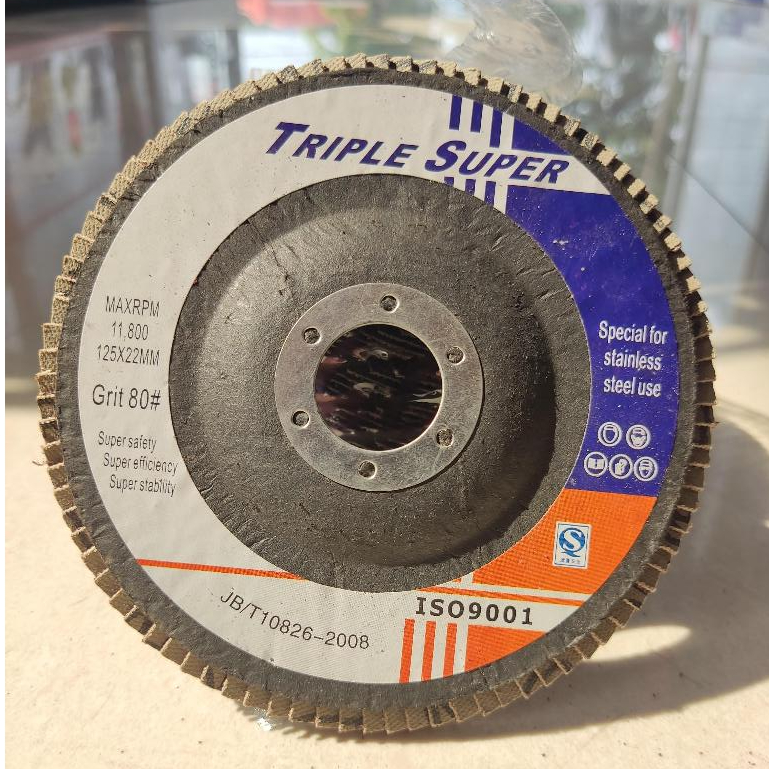 Jual Amplas Susun Flap Disc Fiber 5 inch (125x22) #80 - Mata Gerinda ...