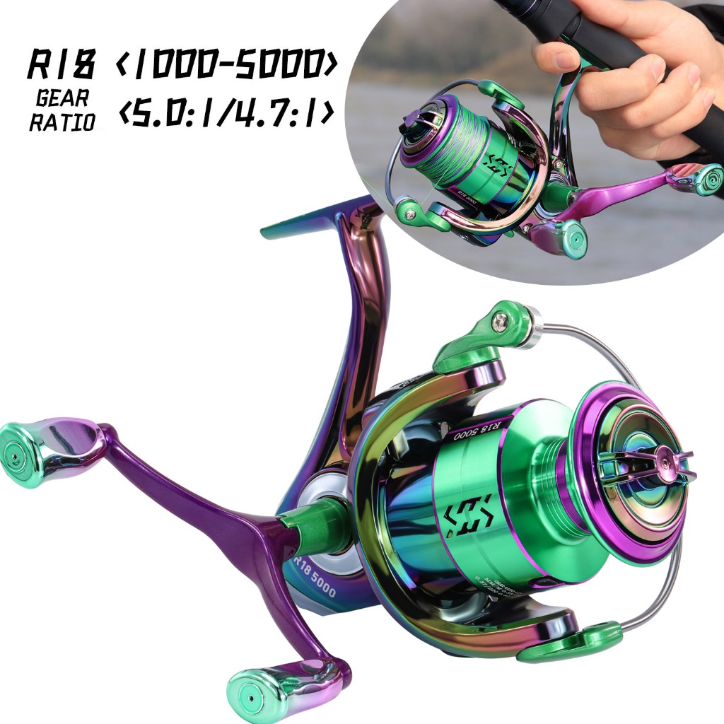 Jual Reel Pancing Memancing Rasio Gear 5.2:1 Max Drag 5-10KG Joran ...