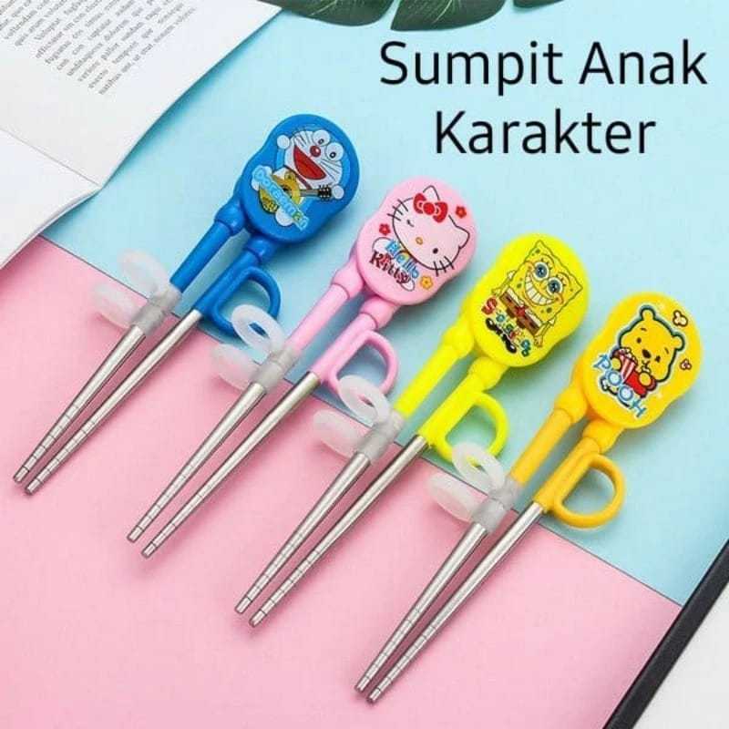 Jual SUMPIT ANAK BELAJAR MAKAN MOTIF KARAKTER | Shopee Indonesia