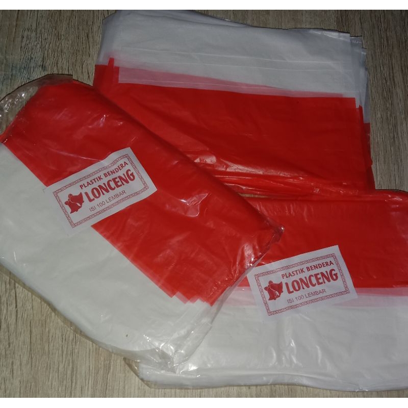 Jual {GROSIR} Bendera Merah Putih Plastik MERK "Lonceng"/Bendera Hiasan ...