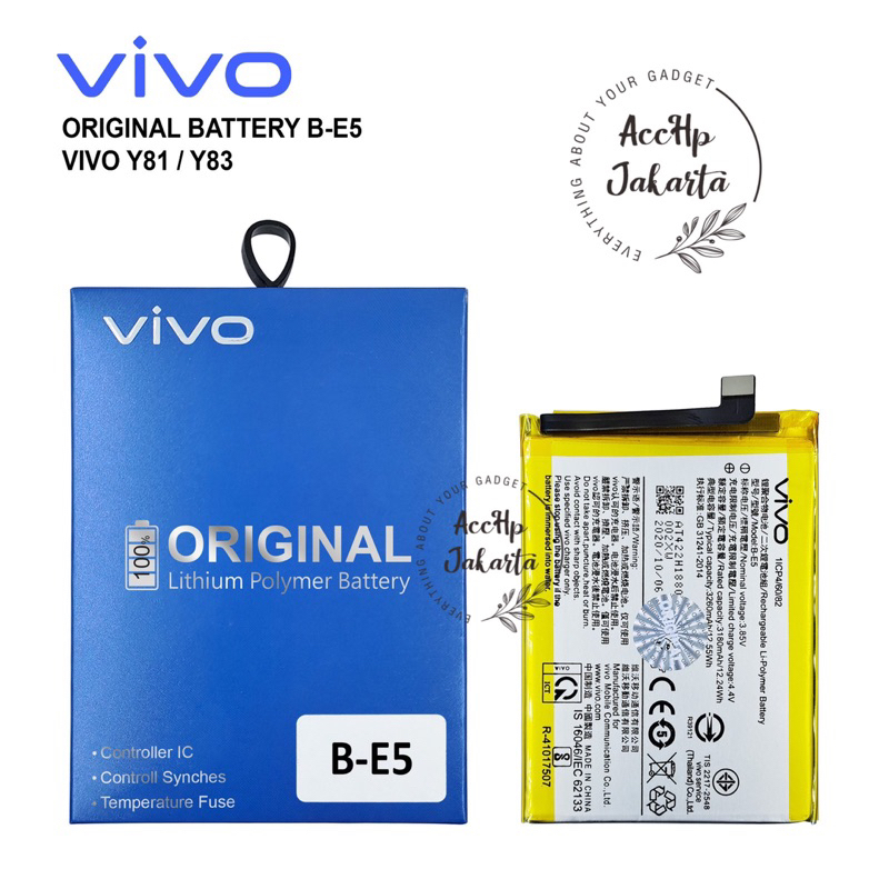 Jual Baterai Batre vivo Y81 / Y83 B-E5 / Batrei Batrai Battery Vivo BE5 B E5 Original 100% ...