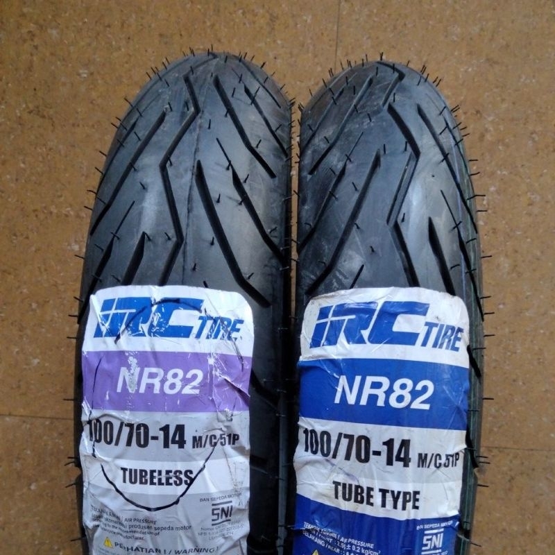 Jual Ban Luar IRC 100/70 Ring 14 NR-82 Ban Belakang Motor Matik Mio S/Z ...