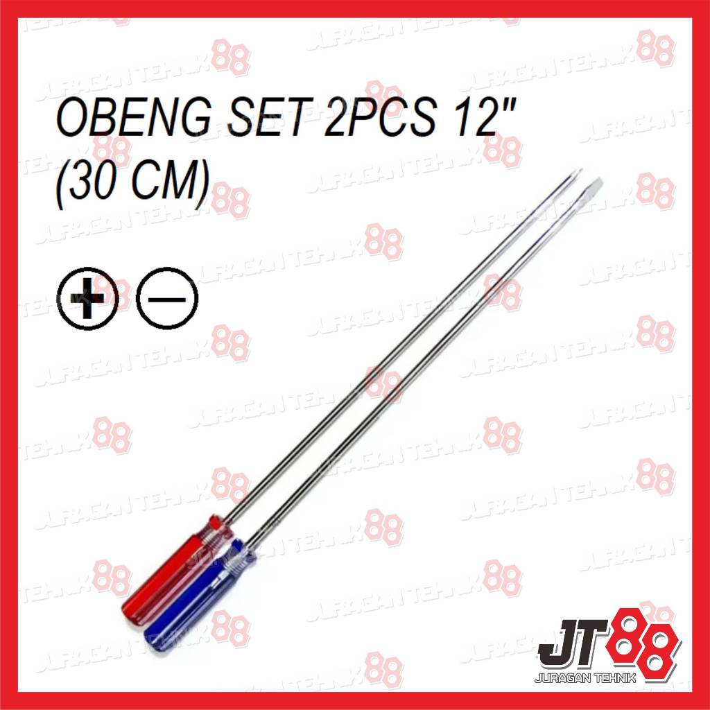 Jual Obeng Mekanik 1set - Obeng Kurus Panjang 12inch - Obeng Radio Plus ...