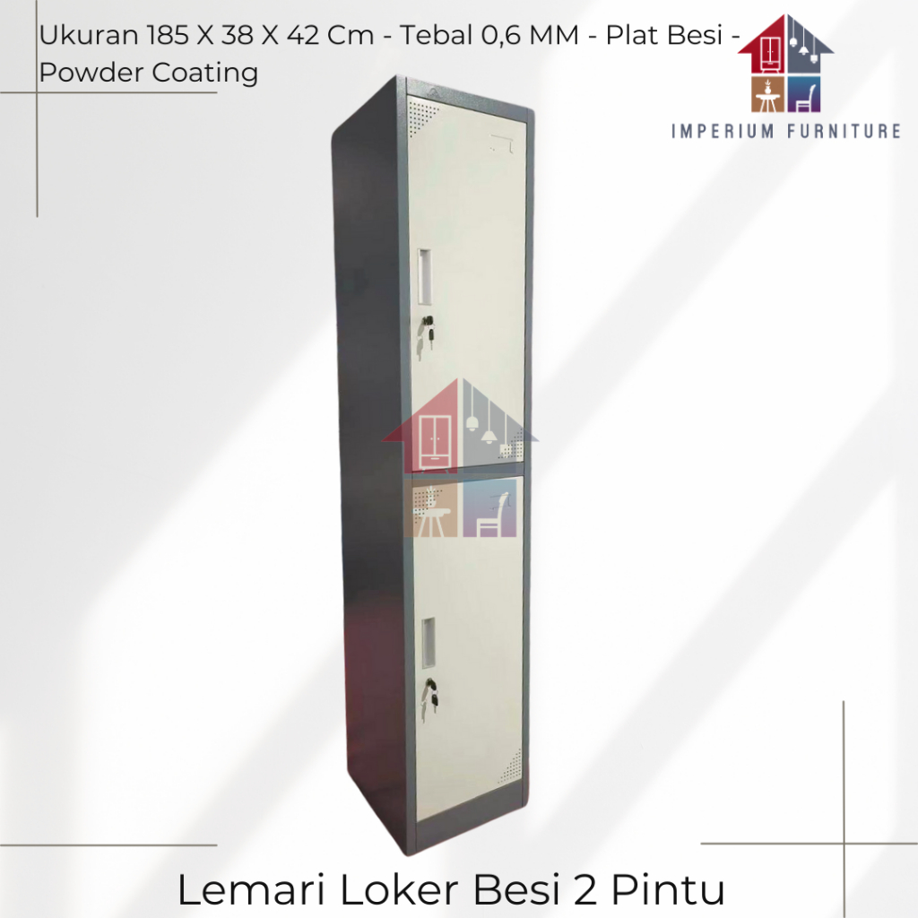 Jual Loker Besi 2 Pintu / Loker Besi / Loker Sekolah / Loker Karyawan ...