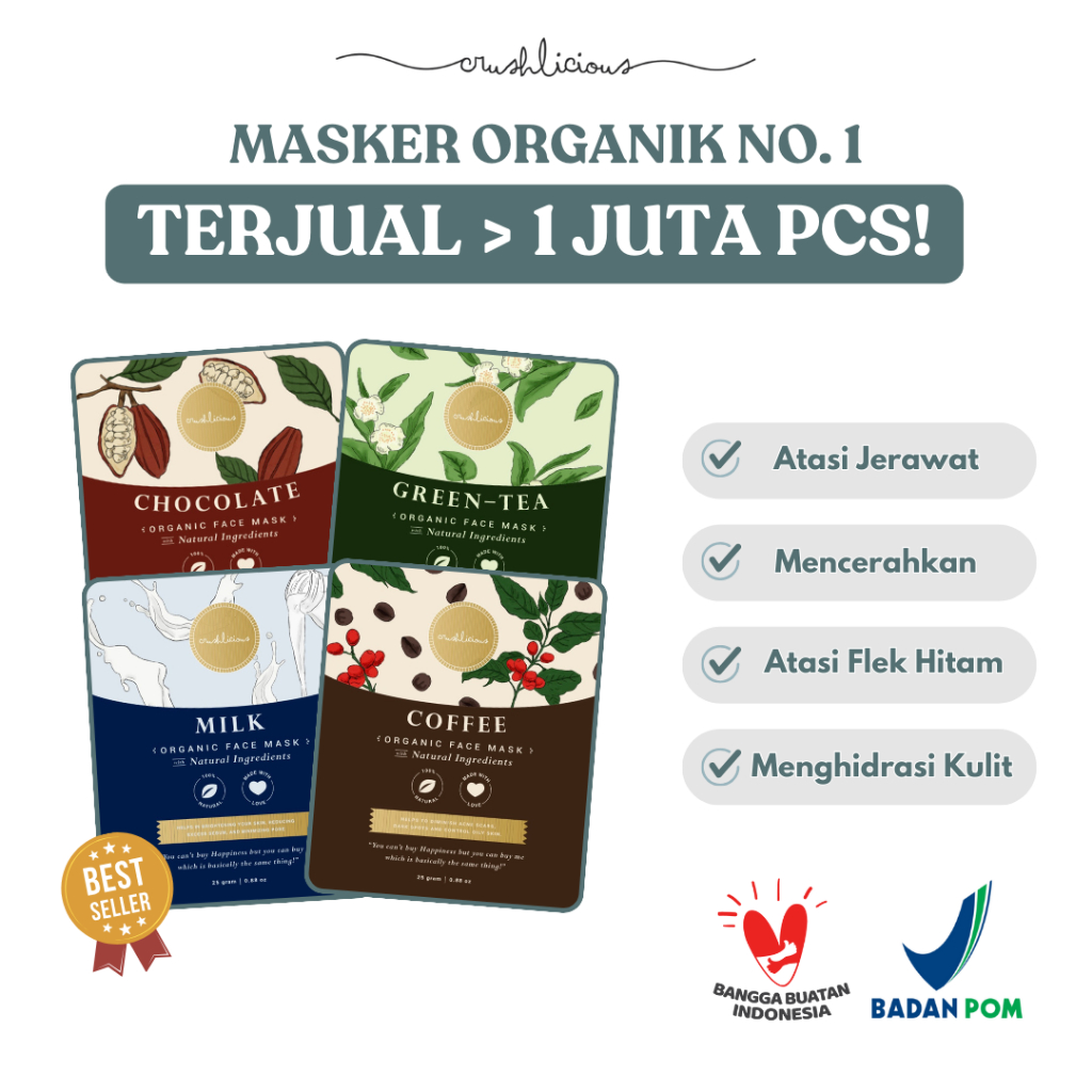 Jual Crushlicious Masker Organik | Masker Alami | Masker Jerawat ...