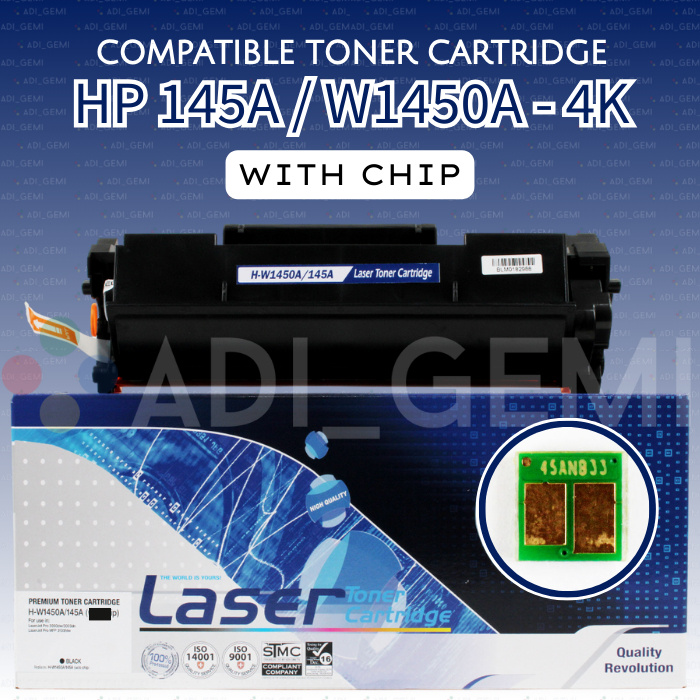 Jual Compatible Toner Cartridge HP 145A W1450A - WITH CHIP - LaserJet ...