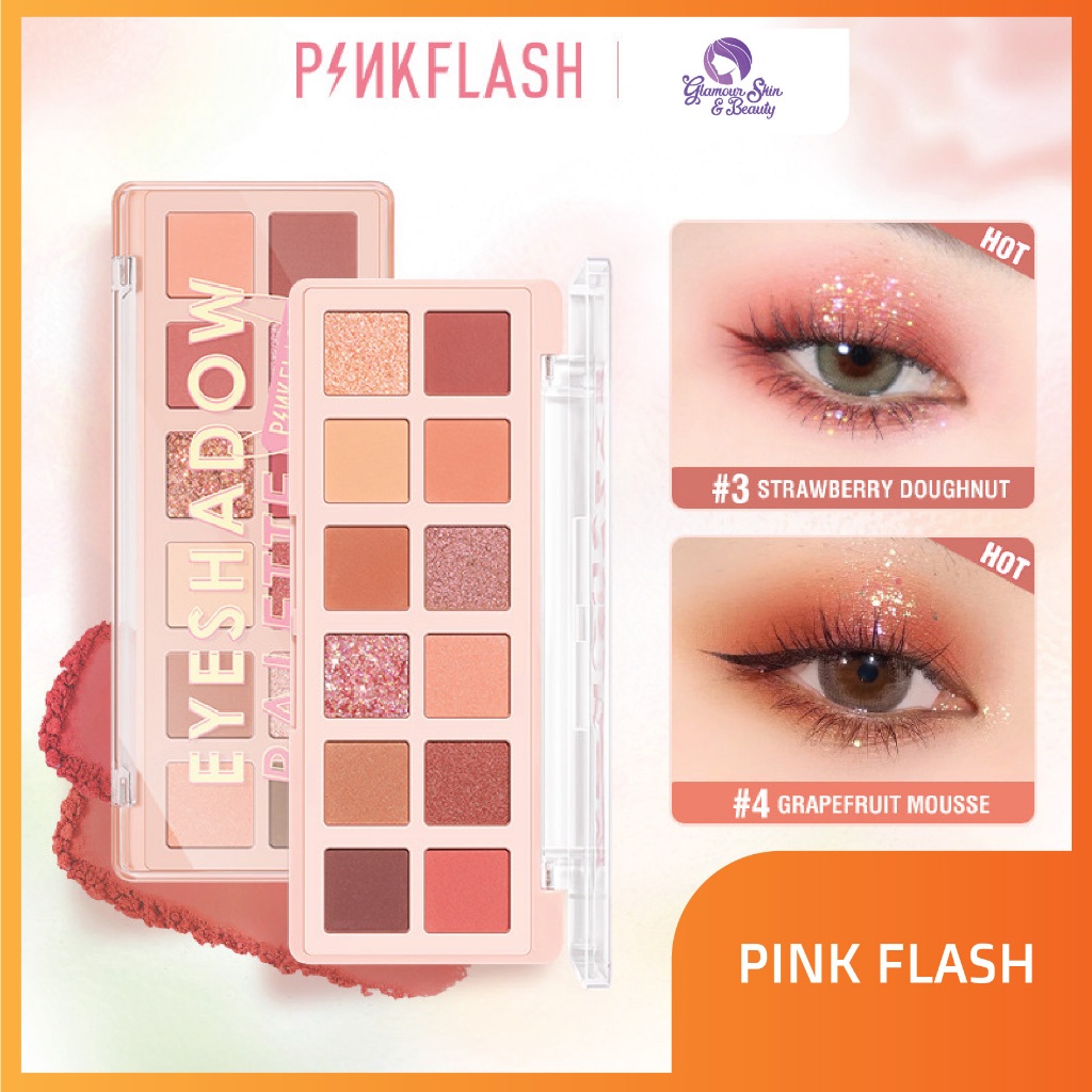 Jual PINKFLASH PinkDessert 12 Shades Eyeshadow Palette kosmetik alis ...