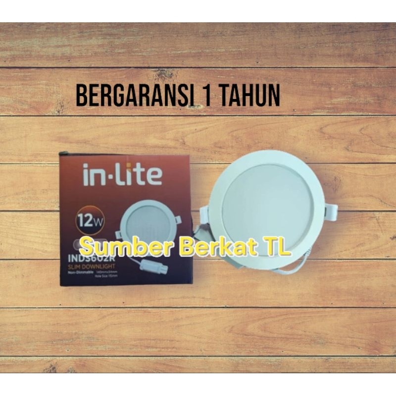 Jual Inlite Slim Downlight 12 Watt INDS602R / Lampu Panel Plafon in ...