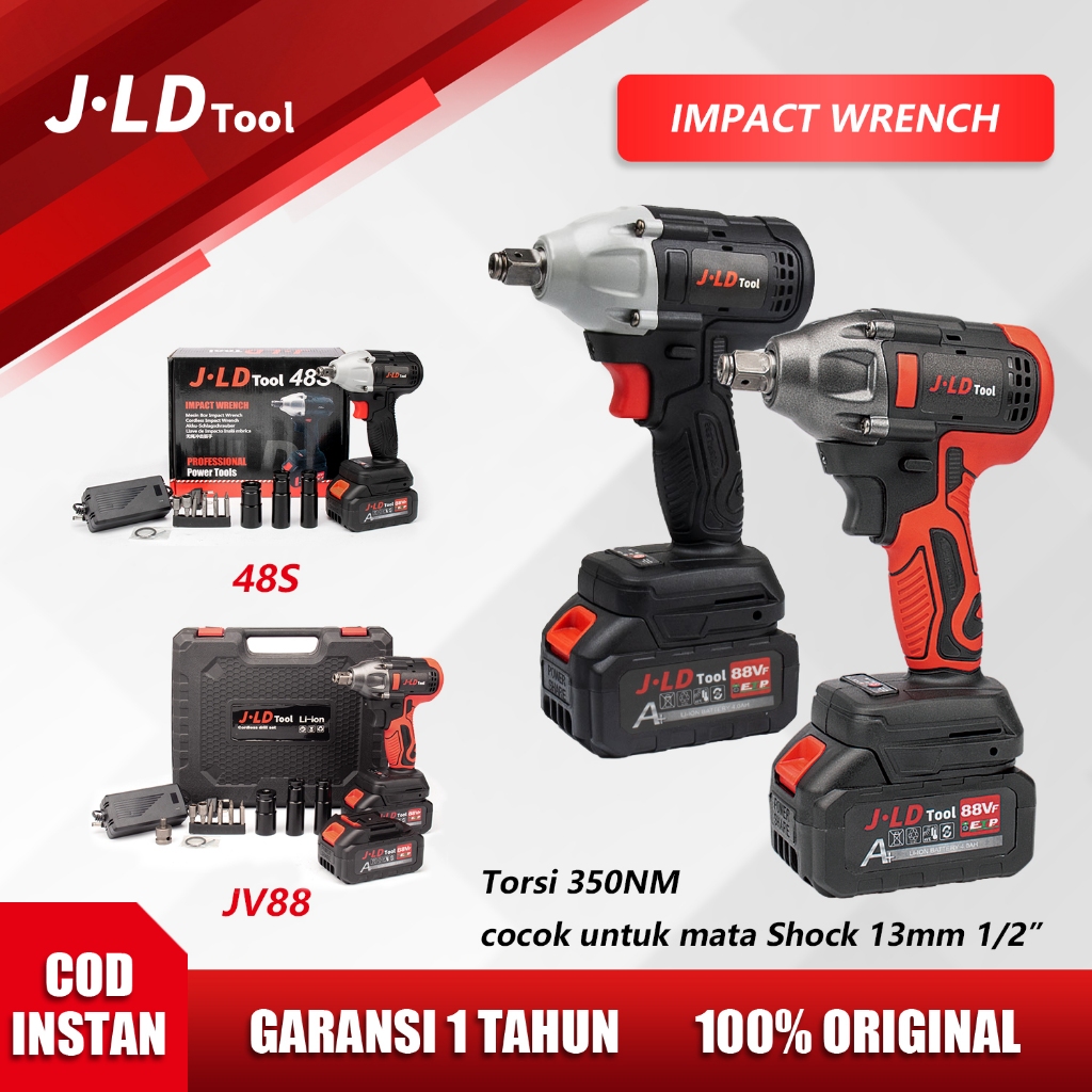 Jual J.LD Tool Impact Wrench 13mm Bor Baterai 88Vf Brushless Torsi ...