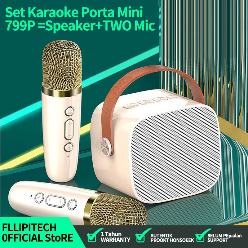 Jual Bluetooth Mini Speaker Karaoke speaker karaoke bluetooth 2mic mini ...