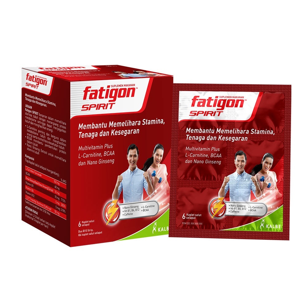 Jual Fatigon Spirit Multivitamin Penambah Stamina - Strip | Shopee ...